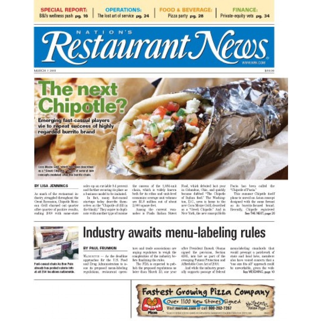 Nations Restaurant News Magazine Subscriber Services