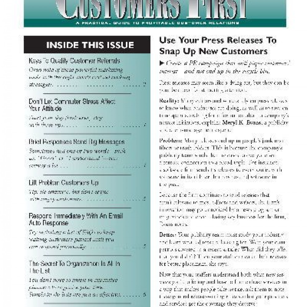 Customers First Magazine Subscriber Services | Renew, Cancel, or Manage ...