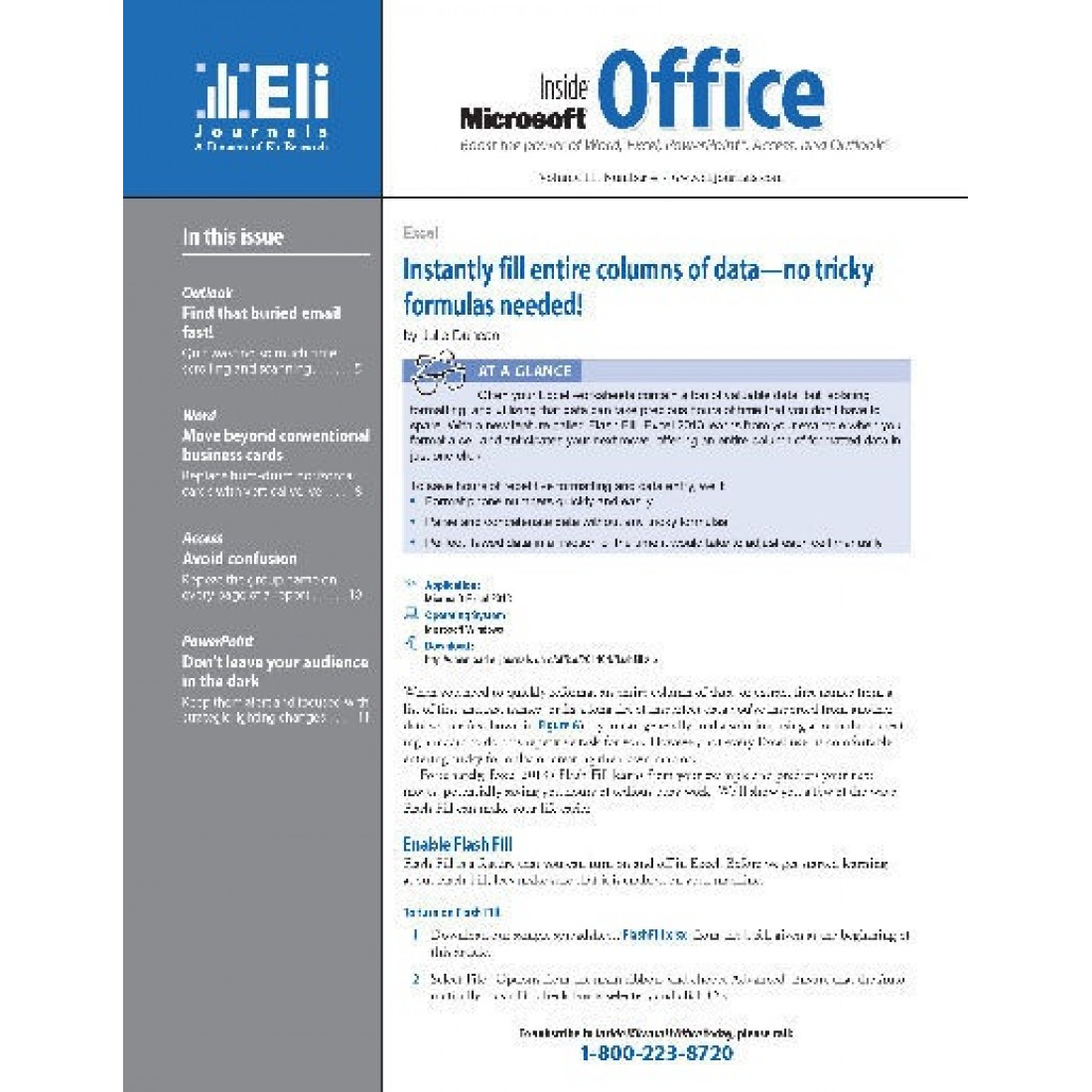 Inside Microsoft Office Magazine Subscriber Services