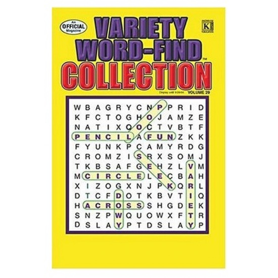 Variety Word-Find Collection Magazine Subscriber Services