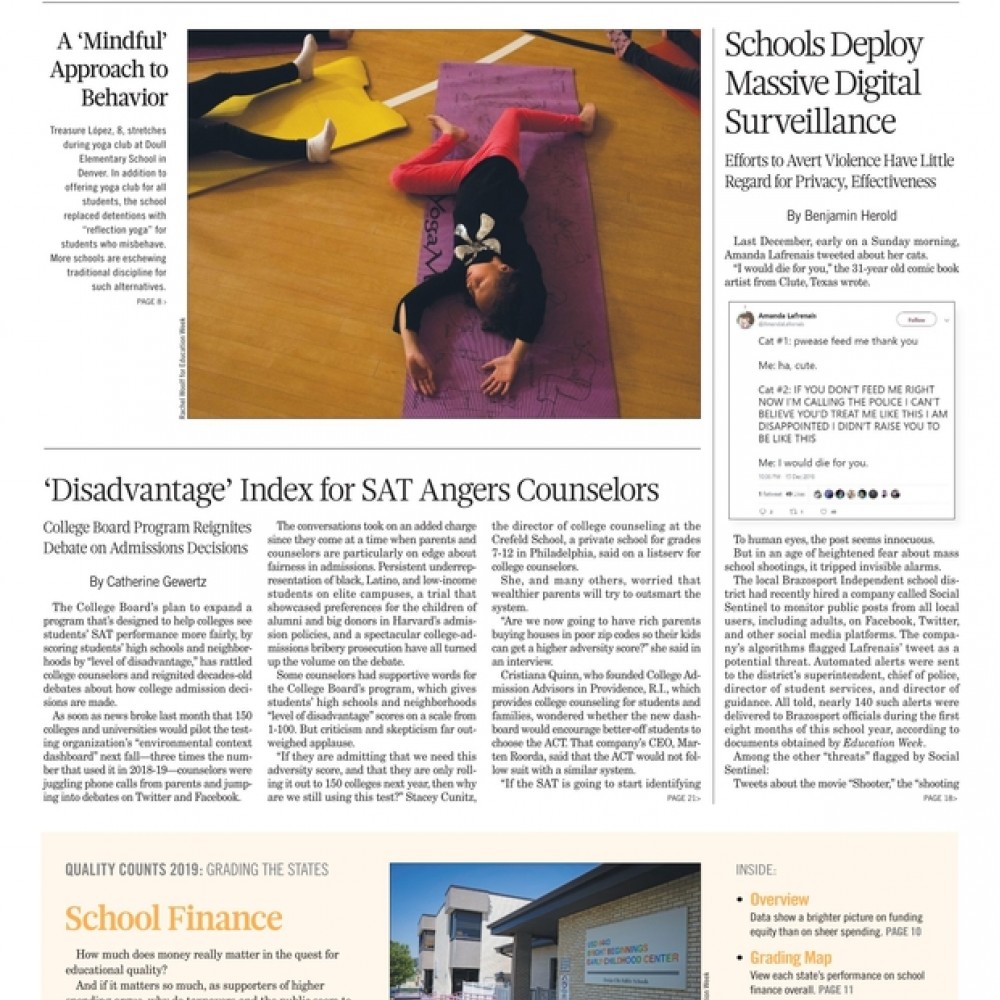 Education Week Magazine Subscriber Services