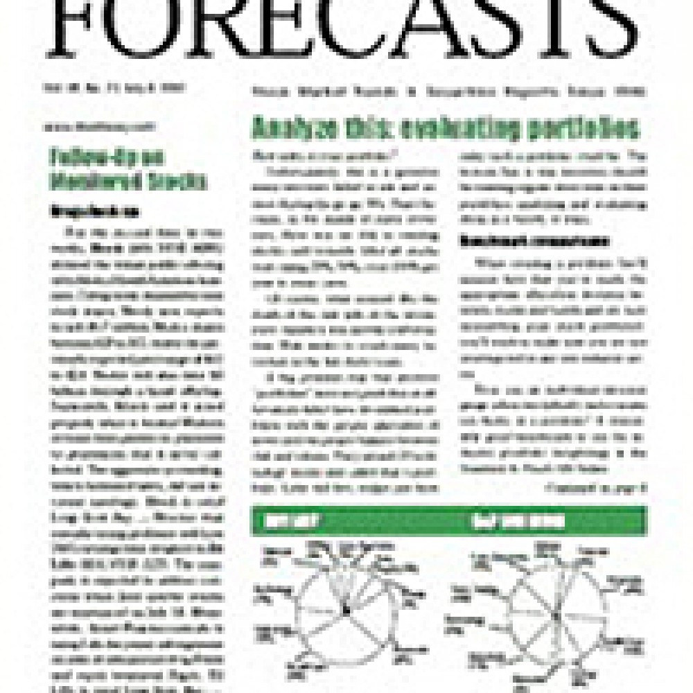 Dow Theory Forecasts Magazine Subscriber Services