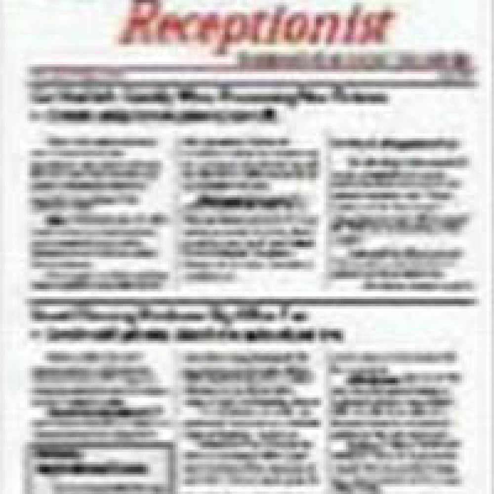 Medical Office Receptionist Magazine Subscriber Services